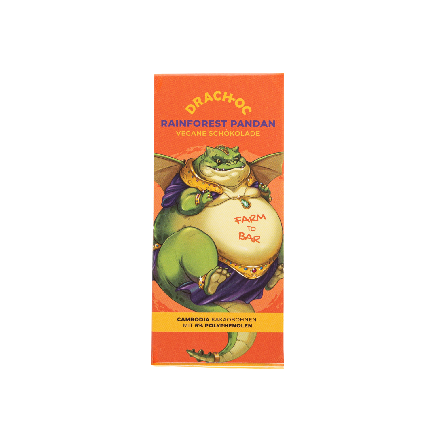 Rainforest Pandan – Vegan Chocolate Bar, 40g – drachoc